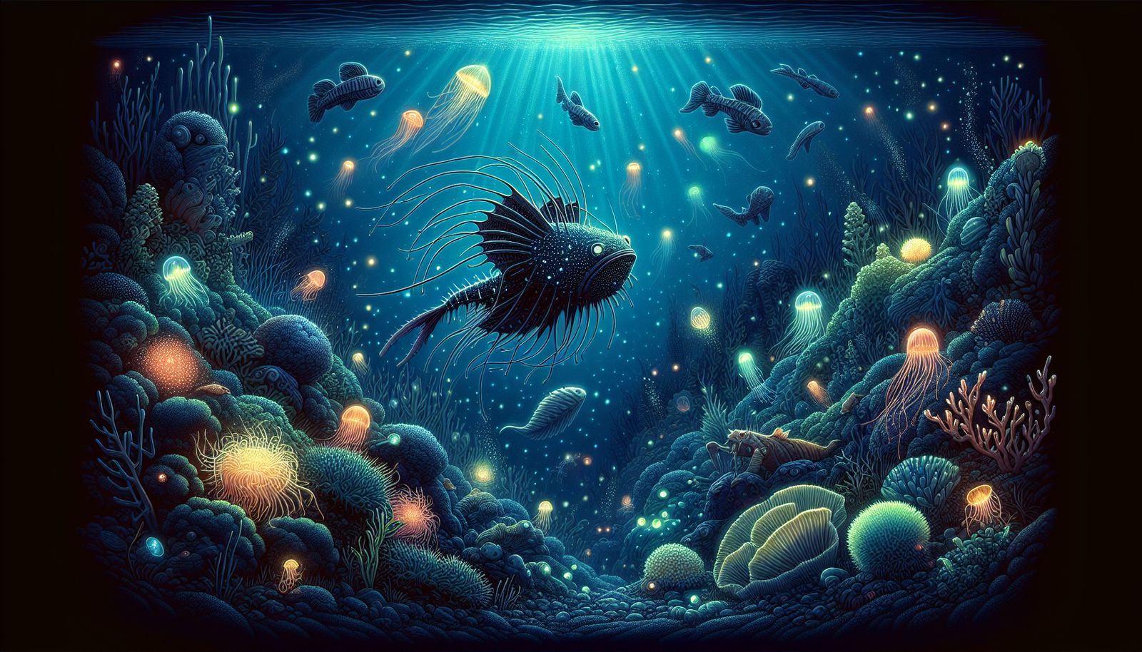 Explain it: Why do deep-sea creatures produce light?